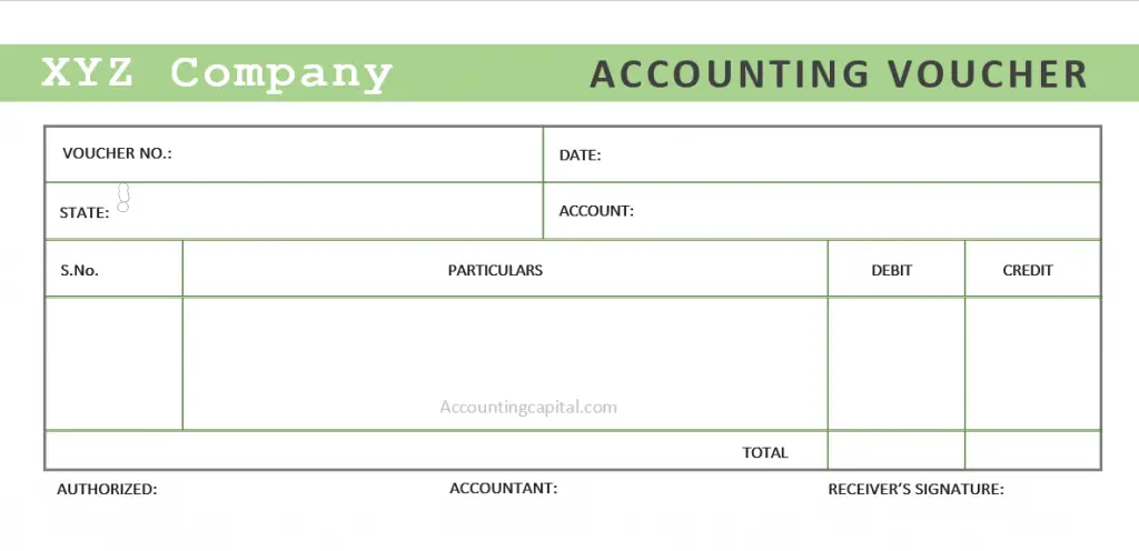 Voucher In Accounting Example Template Types Pdf Etc